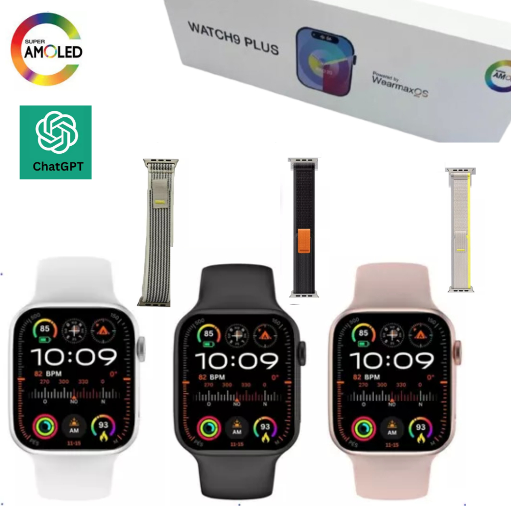 Relógio Smartwatch W99+ Plus 2 Pulseiras 45mm Serie 9 Amoled Chatgpt Original | Shopee Brasil
