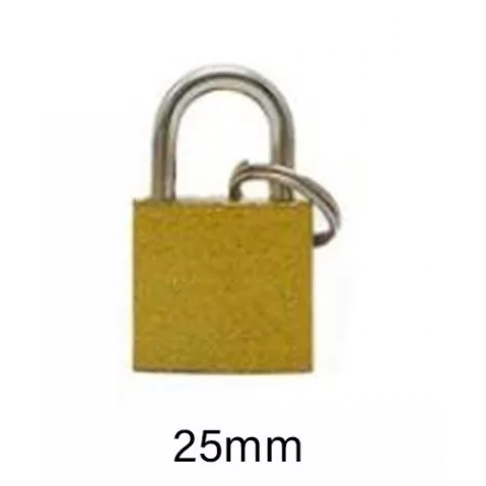 Cadeado Pequeno Reforçado Com Duas Chaves 25mm GLORY | Shopee Brasil