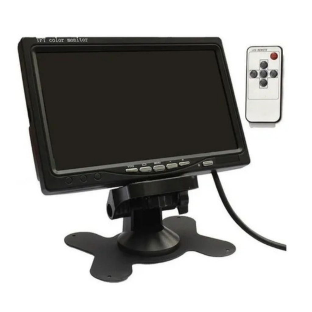 Tela Monitor Digital Lcd 7 Colorida – Hdmi – Vga – Av - Escorrega o Preço
