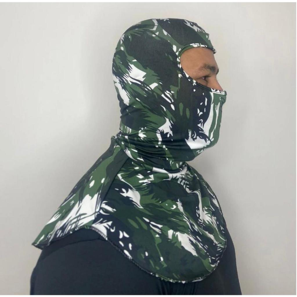 Balaclava Pescador com proteção solar uv fps 50 em suplex romantic ...