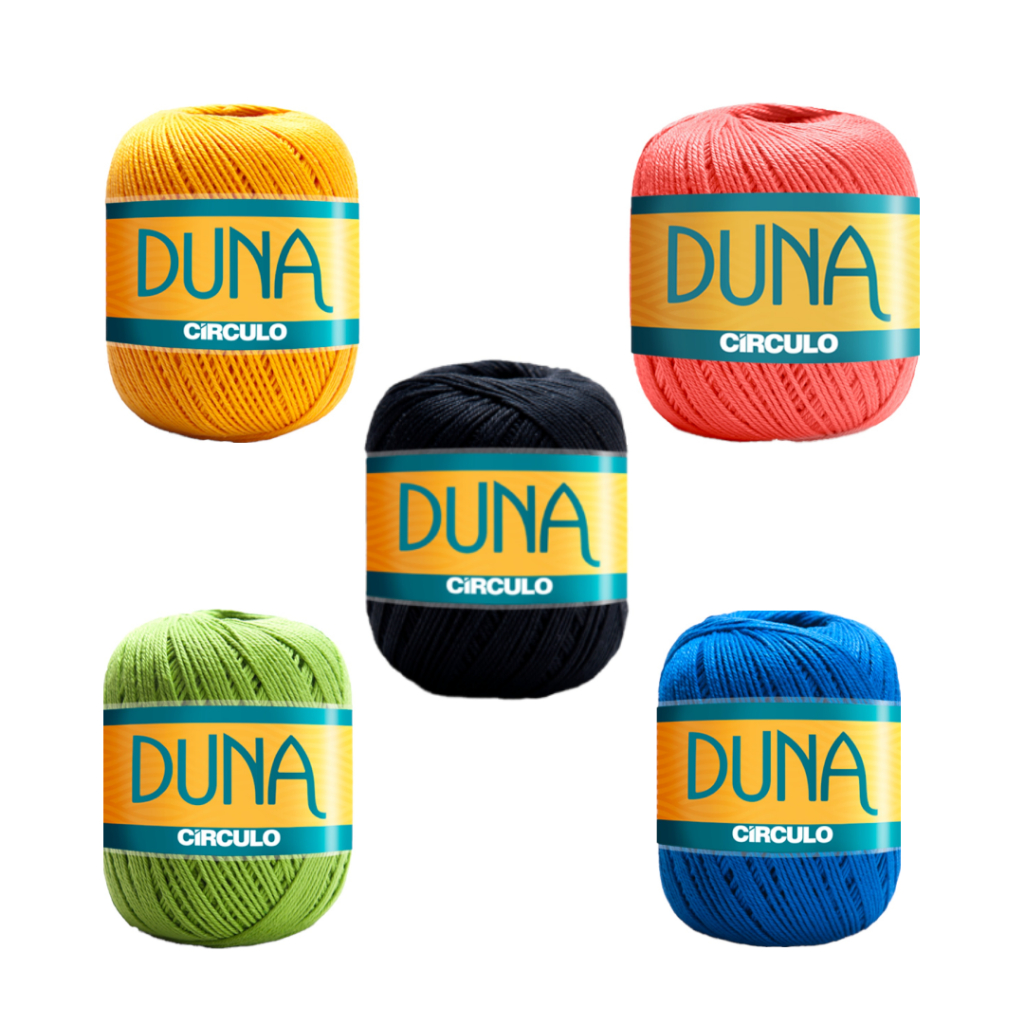 Kit 5 Linha Duna 170m 100g Cores Variadas Escolha a Cor | Shopee Brasil