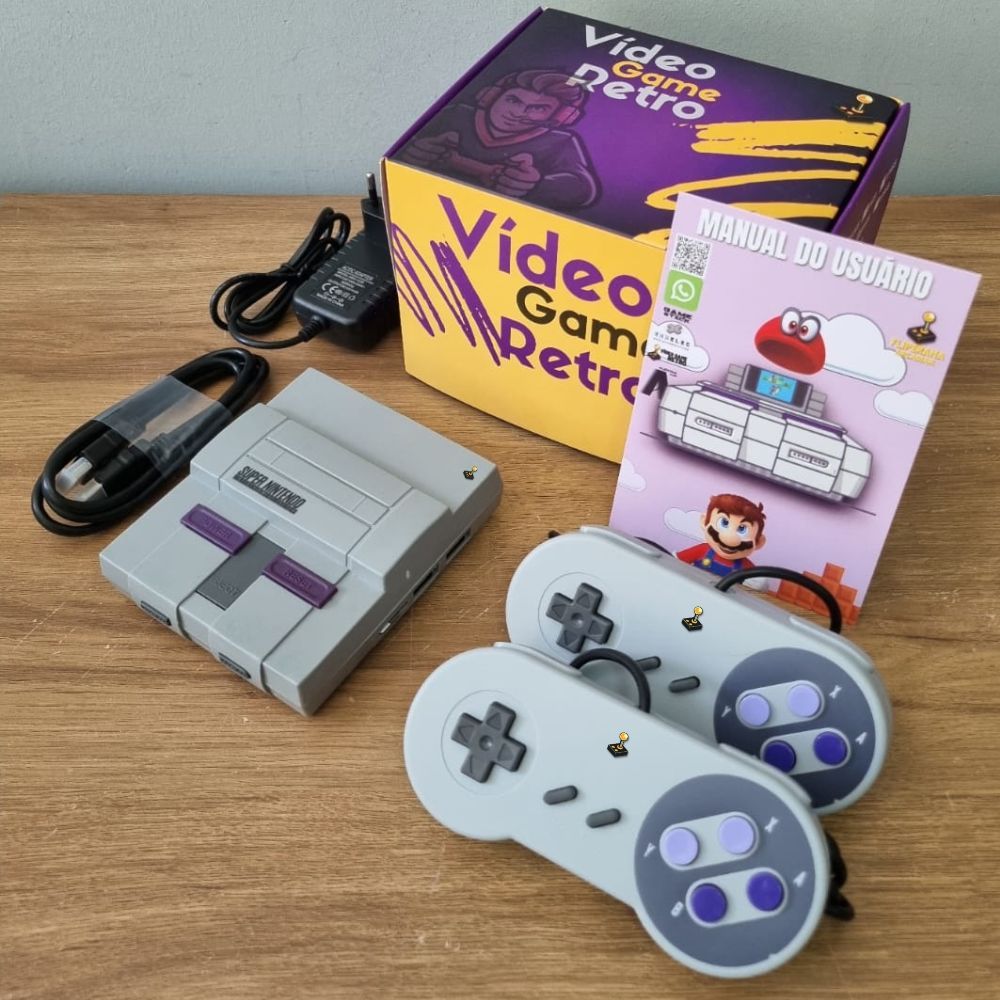 Mini Super Nintendo Game Retro 90.000 Mil jogos 64GB | Shopee Brasil