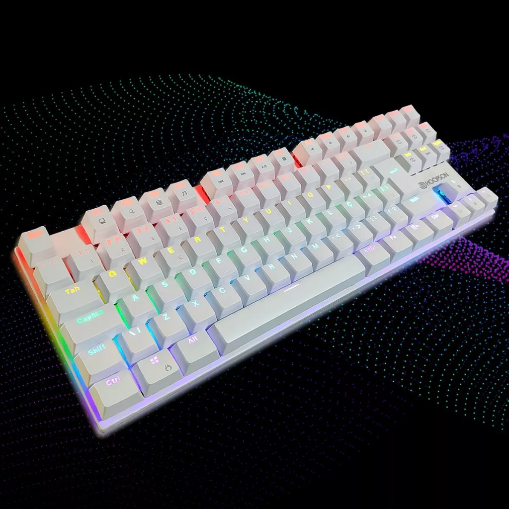 Teclado Mecanico Switch Blue teclas anti-ghosting RGB | Shopee Brasil