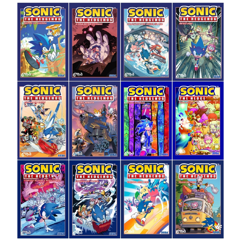 HQ Sonic The Hedgehog - Escolha entre 12 volumes diferentes │ Geektopia ...