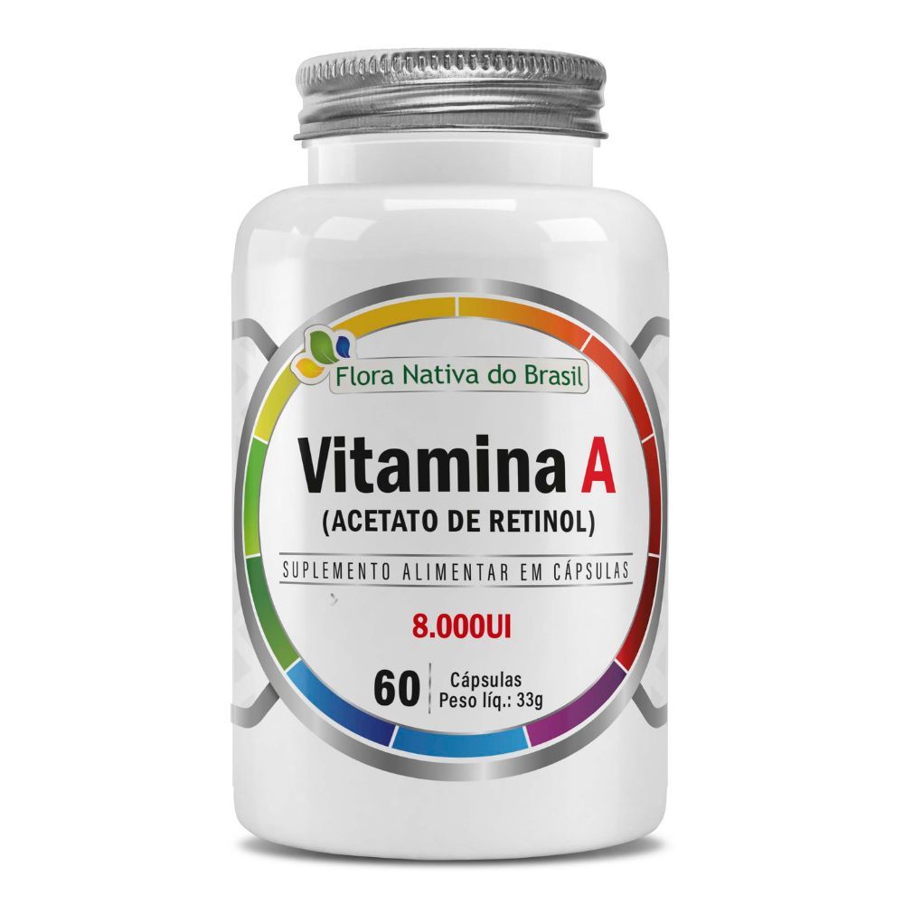 Vitamina A ( Retinol 8.000 Ui 300% IDR) 60 Caps | Shopee Brasil