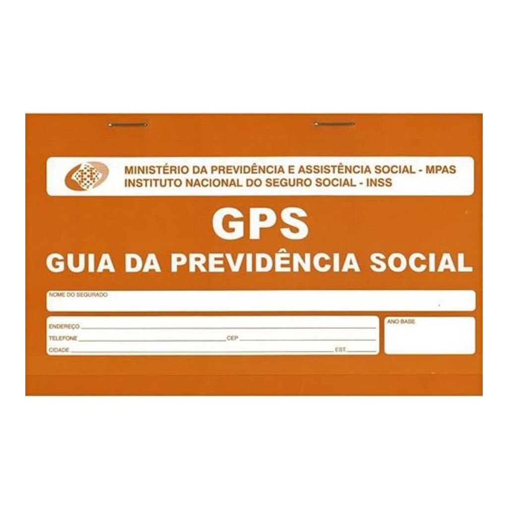 Guia da Previdência Social (INSS) 24 Folhas com Cópia Pacote com 10 ...