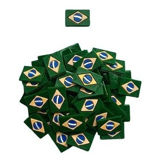 Bandeirinha do Brasil com 100 Unidades. | Shopee Brasil