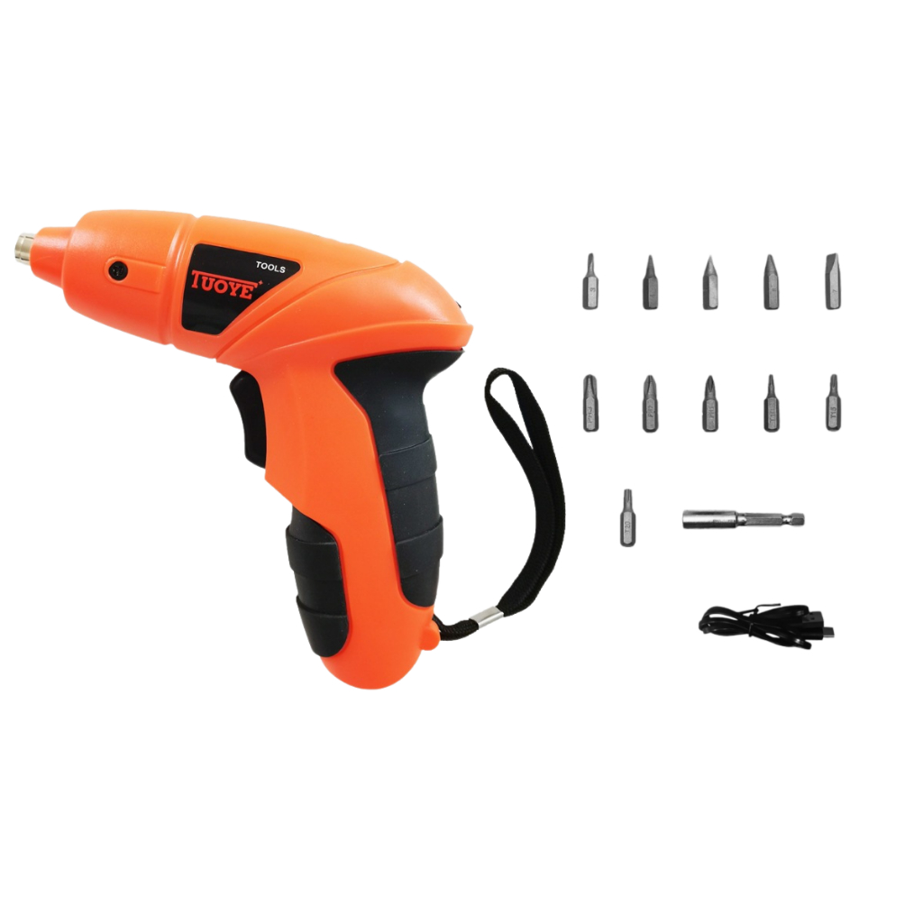 Kit Mini Parafusadeira Com 10 Bits LED Sem Fio Recarregável | Shopee Brasil