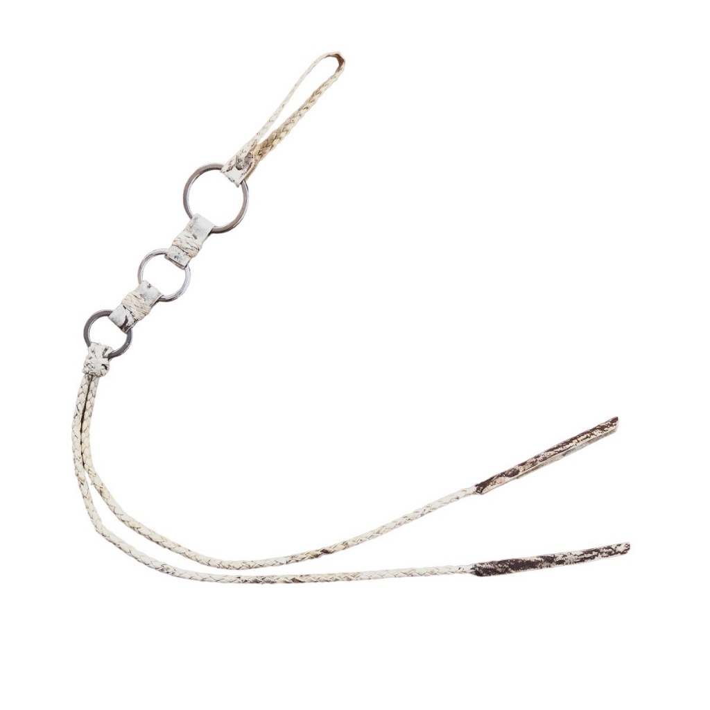 Reio Rebengue Xicote Treis Argolas Inox Couro Cru Lançamento | Shopee ...
