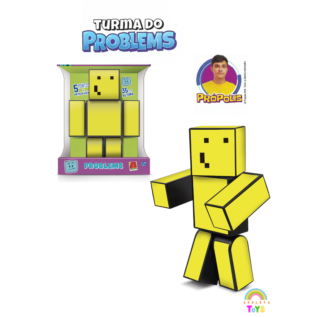 Boneco Propolis Turma Do Problems 35 cm Minecraft | Shopee Brasil