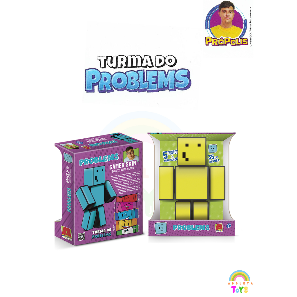 Boneco Propolis Turma Do Problems 35 cm Minecraft | Shopee Brasil