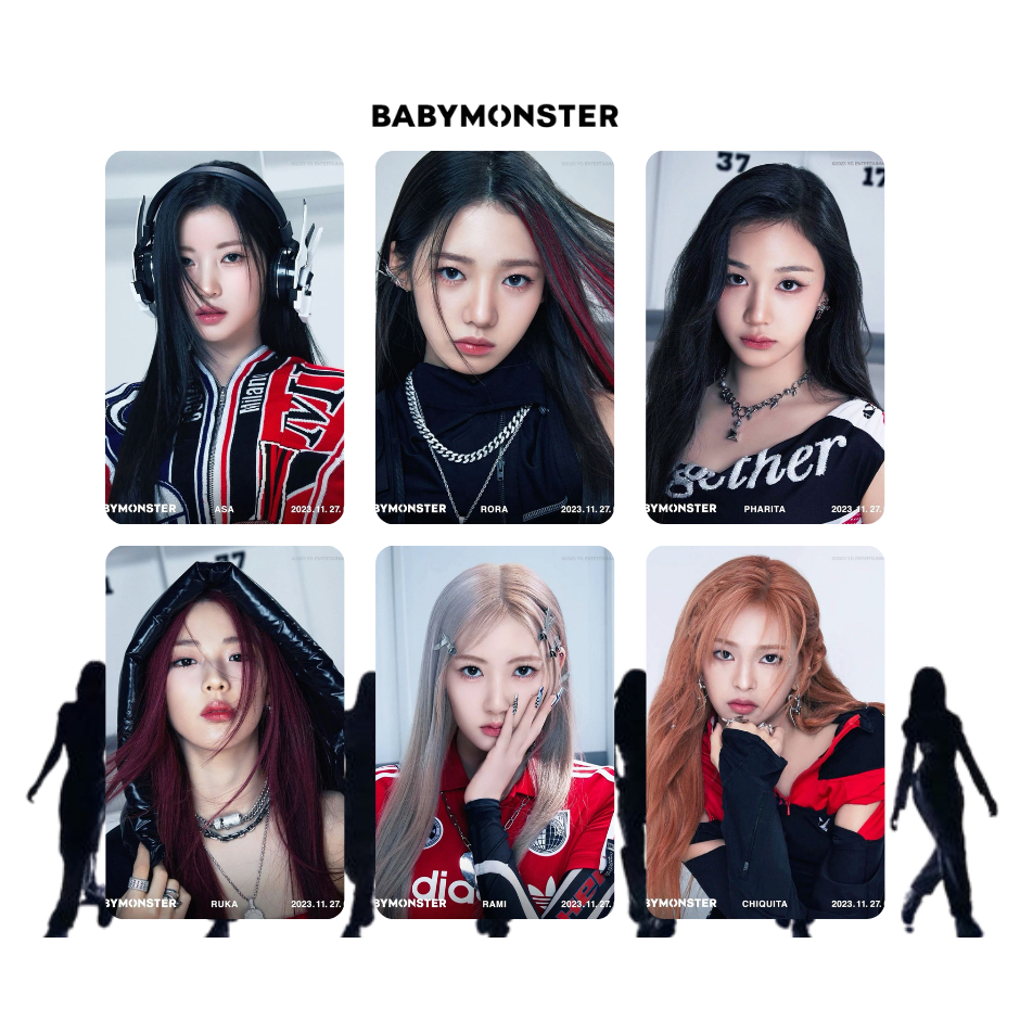 Kpop - BABYMONSTER - Kit photocards fanmade - Ruka, Pharita, Asa ...