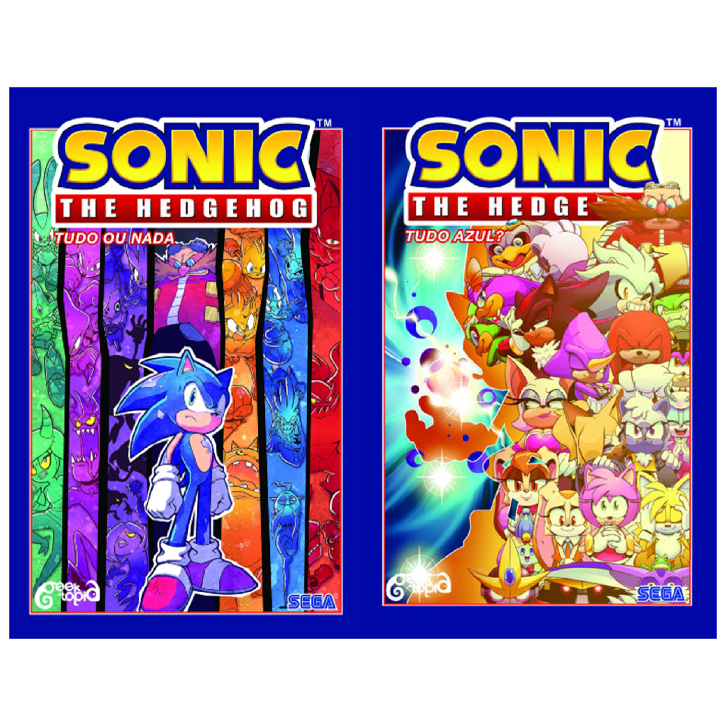Coleção Sonic the Hedgehog - Vol 7 e 8: TUDO OU NADA + TUDO AZUL ...