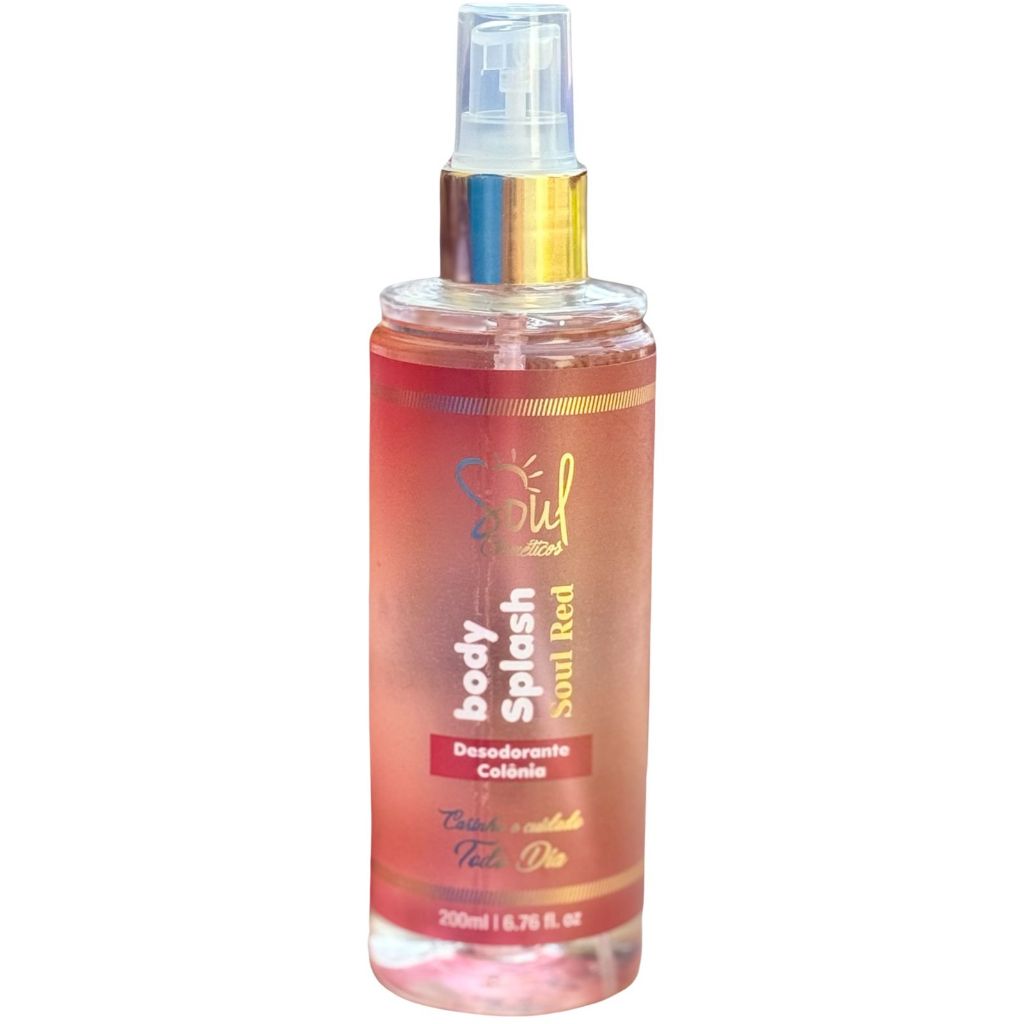 Body Splash Soul Red Desodorante Colônia - Cítrico Floral Carinho e ...