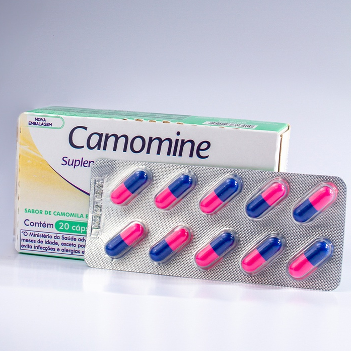 Camomine Baby + Vitamina C 20 Capsulas | Shopee Brasil