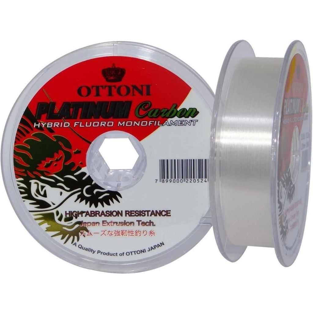 Linha Pesca Ottoni Platinum Fluorcarbon Leader 0,45mm 100m Promoção ...