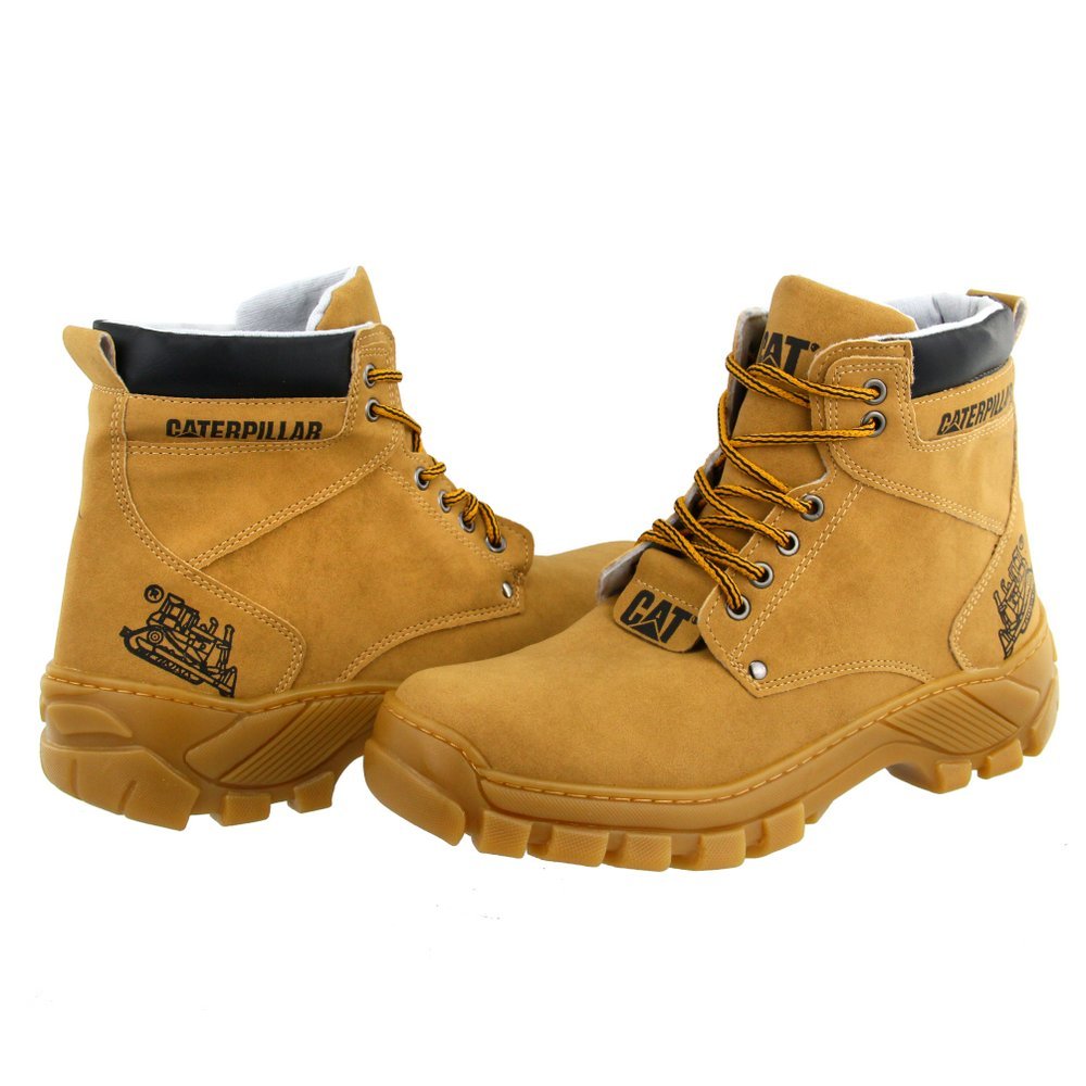 Botina Cat Segurança Militar Confortavel Oferta Caterpillar | Shopee Brasil