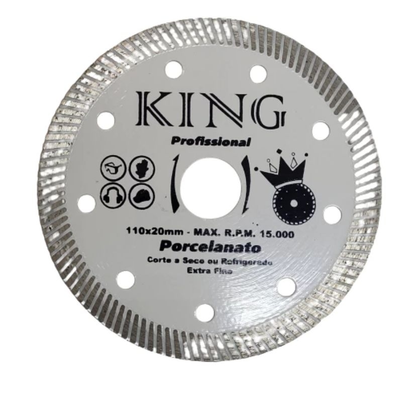 Disco Diamantado Porcelanato Extra Fino Branco 110mm | Shopee Brasil