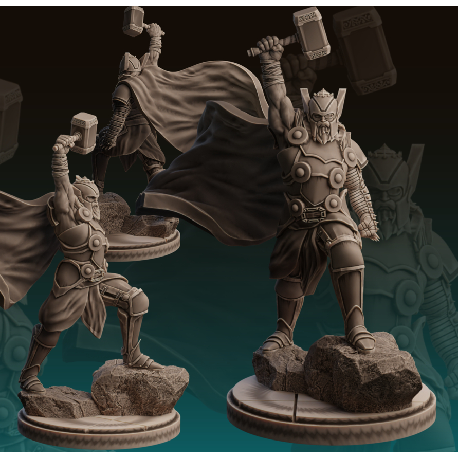 Miniatura para RPG ou Coleção – King Thor - Legion miniatures | Shopee ...