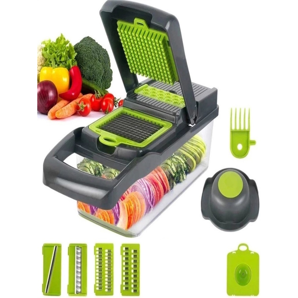 Cortador Multifuncional Fatiador 15 em 1 Cozinha Slicer Aço Inox ...