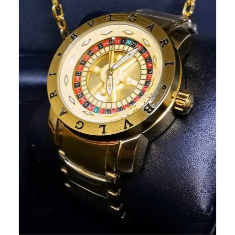 Relogio Masculino CASSINO ROLETA Dourado Folheado Qualidade | Shopee Brasil