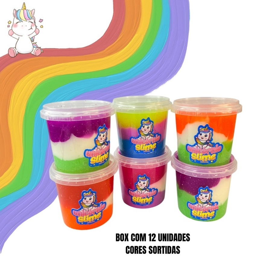Slime Geleca Unicórnio Brilhante | Shopee Brasil