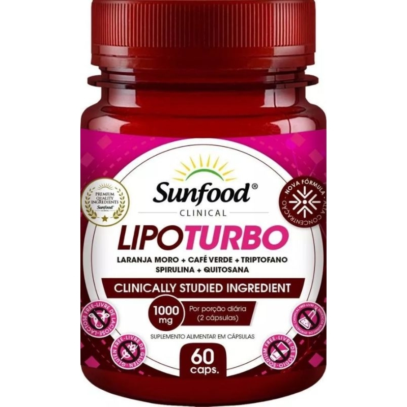 Lipo Turbo 1000mg 60 Cápsulas Sunfood | Shopee Brasil