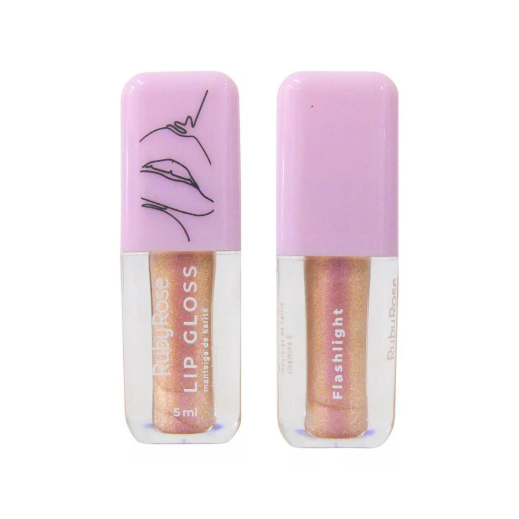 Lip Gloss Ruby Rose Flashlight 5ml | Shopee Brasil