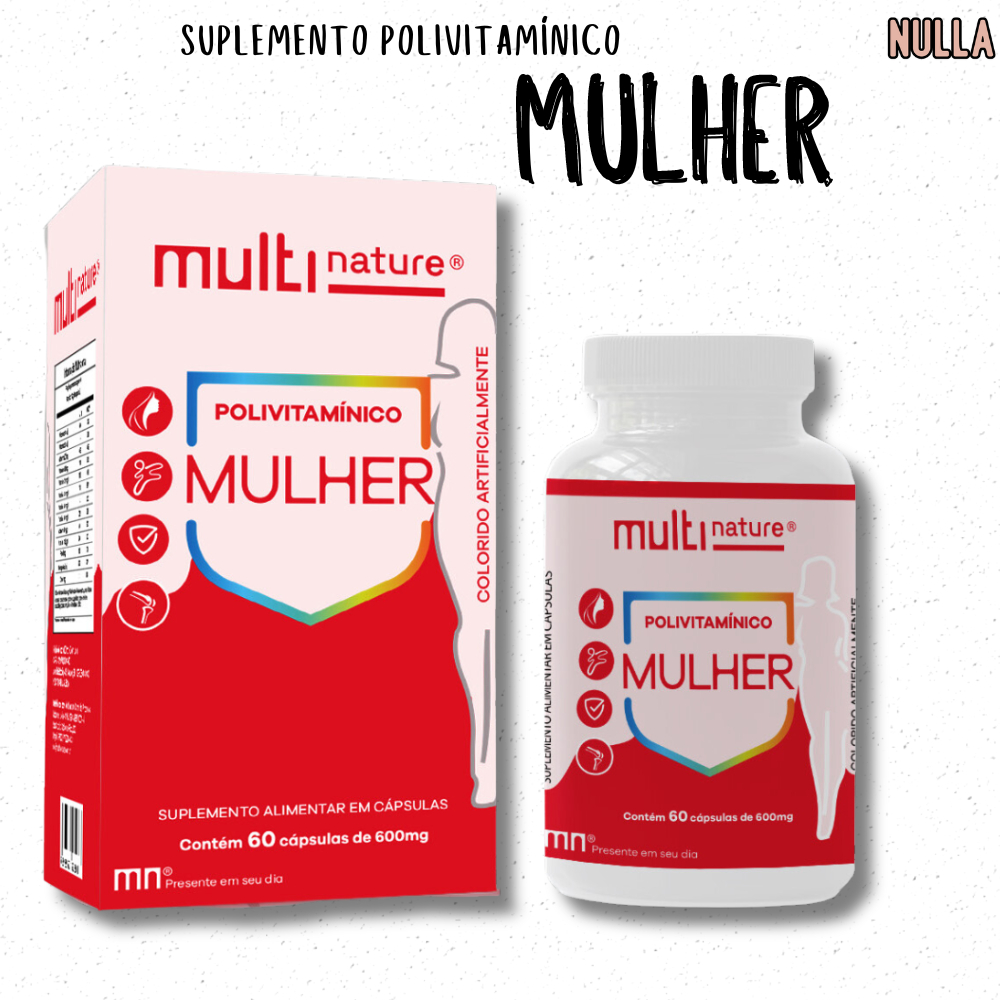 Multinature MULHER suplemento polivitaminico 60 cápsulas Multifort ...