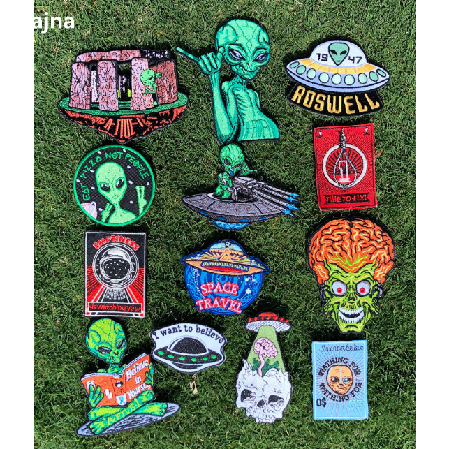 Patches para Jeans Modelo Aliens | Shopee Brasil