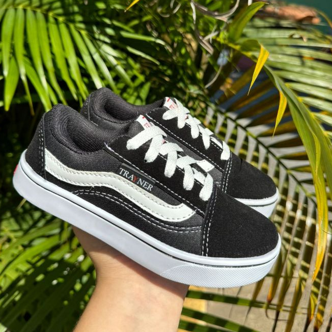 Tênis Infantil Trayner Old Skool Feminino e Masculino Promoção Queima ...