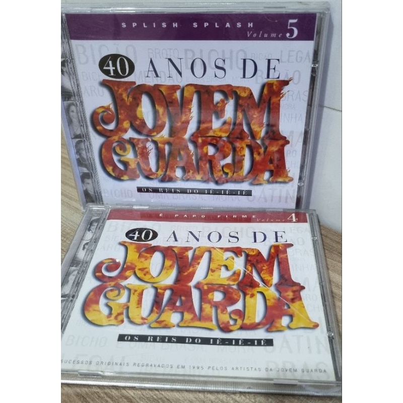 Kit 2 CDs 40 anos de Jovem Guarda Vol 4 e Vol 5 (lacrado de fábrica ...