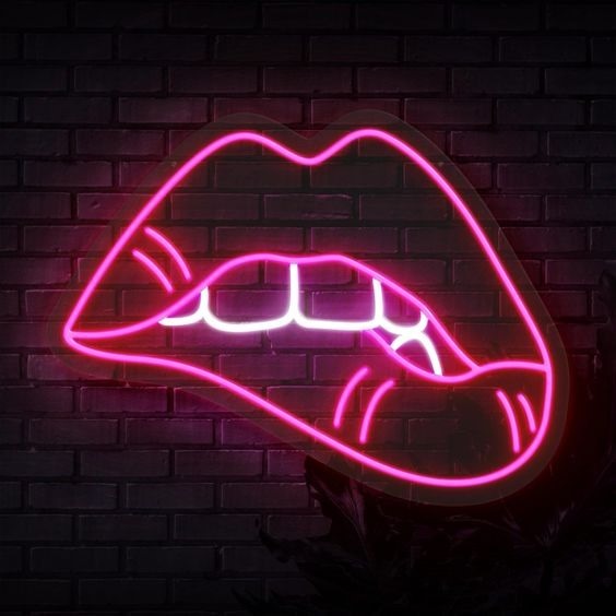 Painel Neon Led em Acrílico Personalizado - BOCA 0,50 x 0,38cm | Shopee ...
