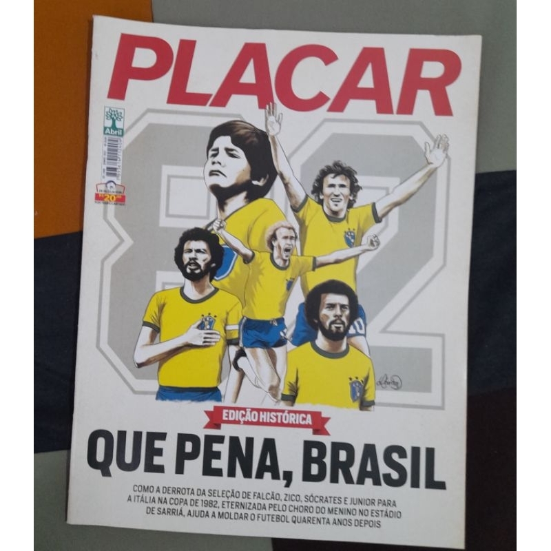 Revista Placar edição histórica "Que pena, Brasil" edição 1488 junho ...