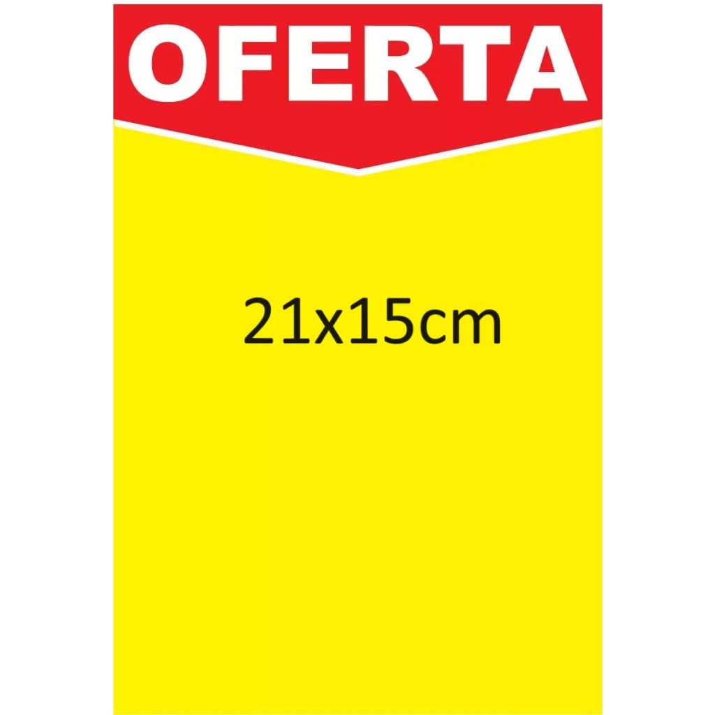 Placa Cartaz Oferta 21x15 . | Shopee Brasil