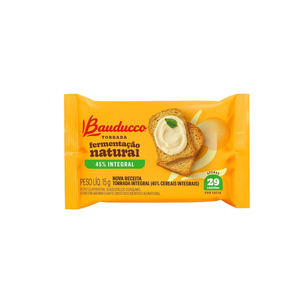Torrada Integral Bauducco Sachê 15g Pacote Com 21 Sachês | Shopee Brasil