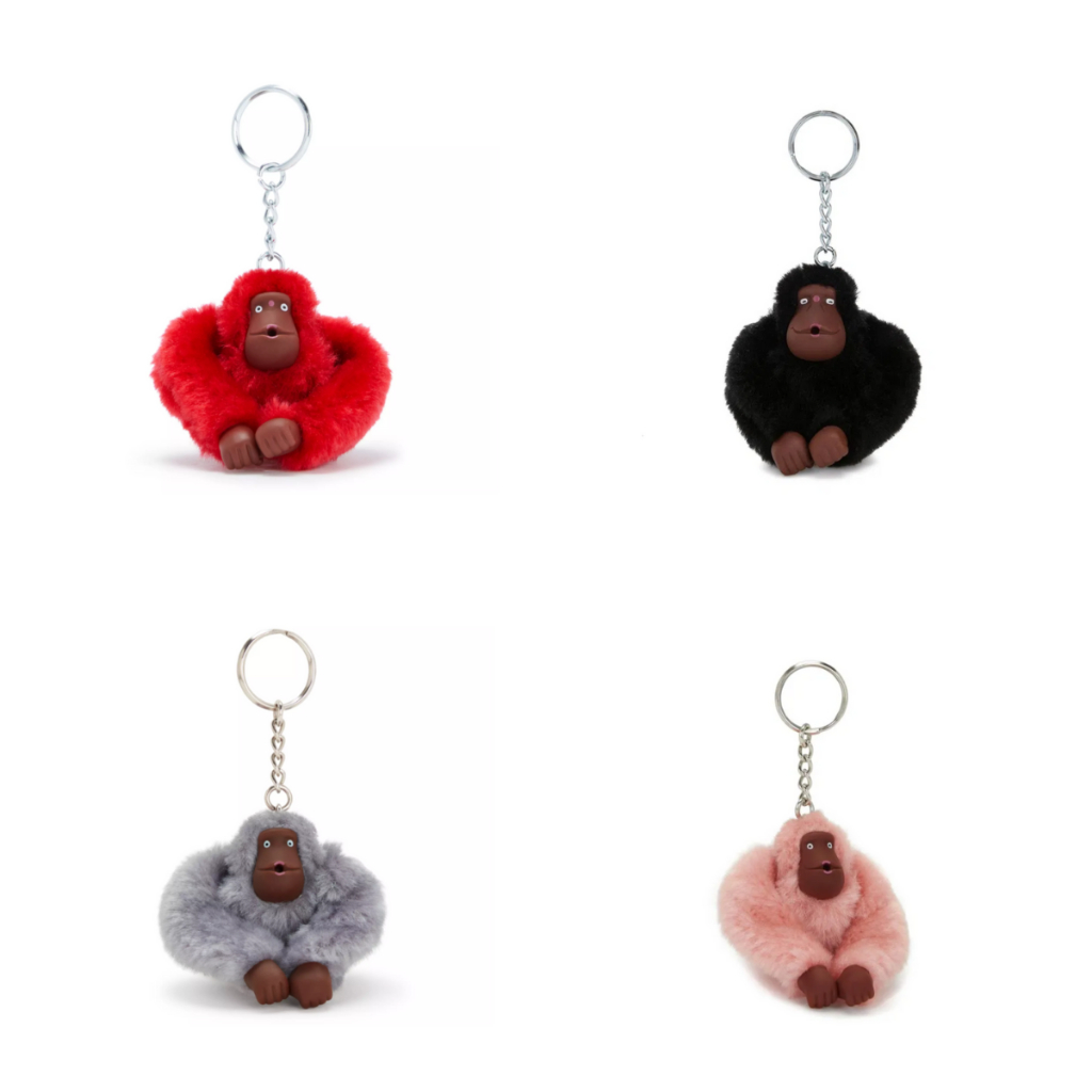 Kit 4 Chaveiro Macaquinho Pingente Macaco Pelucia p/ Mochilas Bolsas ...