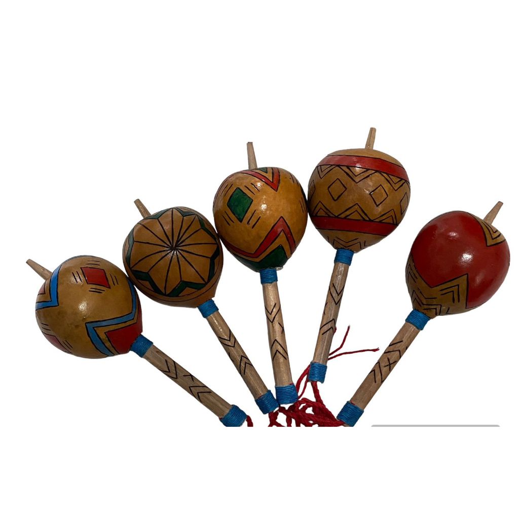 Maraca Cabaça Indígena 5 Unidades Ritual Indio | Shopee Brasil