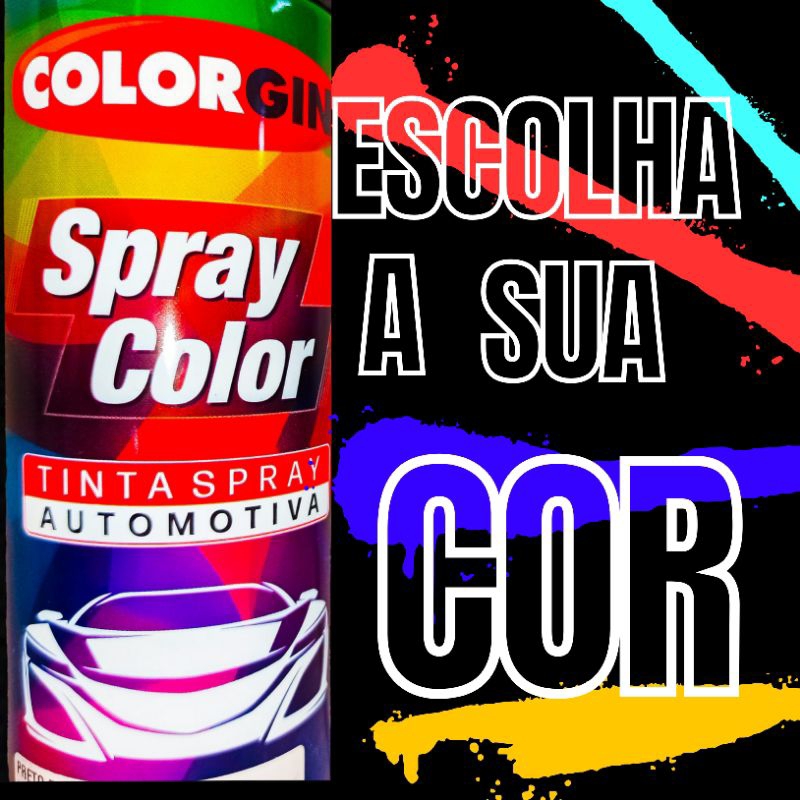 SPRAY COLORGIN - DIVERSAS CORES - 300 ML | Shopee Brasil