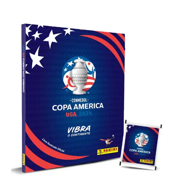 CONMEBOL COPA AMÉRICA USA 2024 - Álbum Capa Cartão + 5 Envelopes ...
