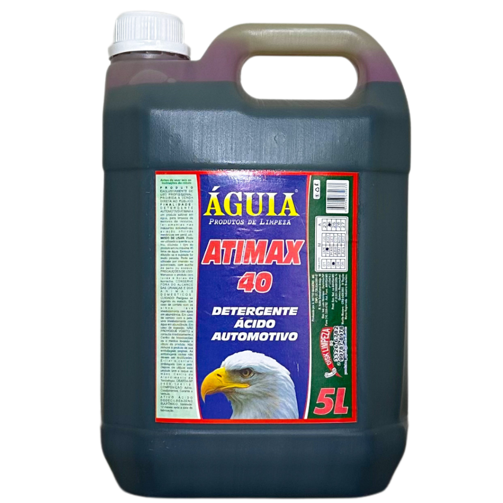 Detergente Desencrustante Ativado - Atimax 1/40 5 LITROS | Shopee Brasil