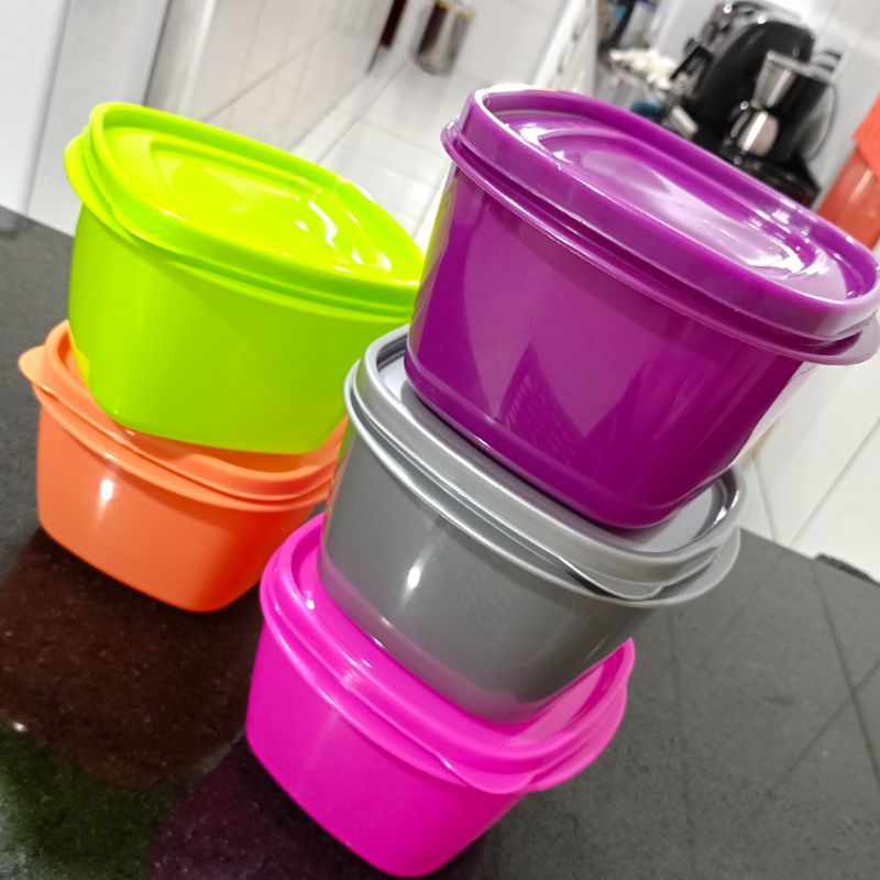 kit Com 5 Potes Vasilha plástico Marmita 2L Capacidade | Shopee Brasil