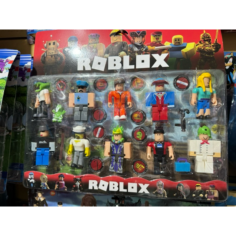 Kit com 10 Bonecos ROBLOX E Acessórios Articulado avatar com disco ...