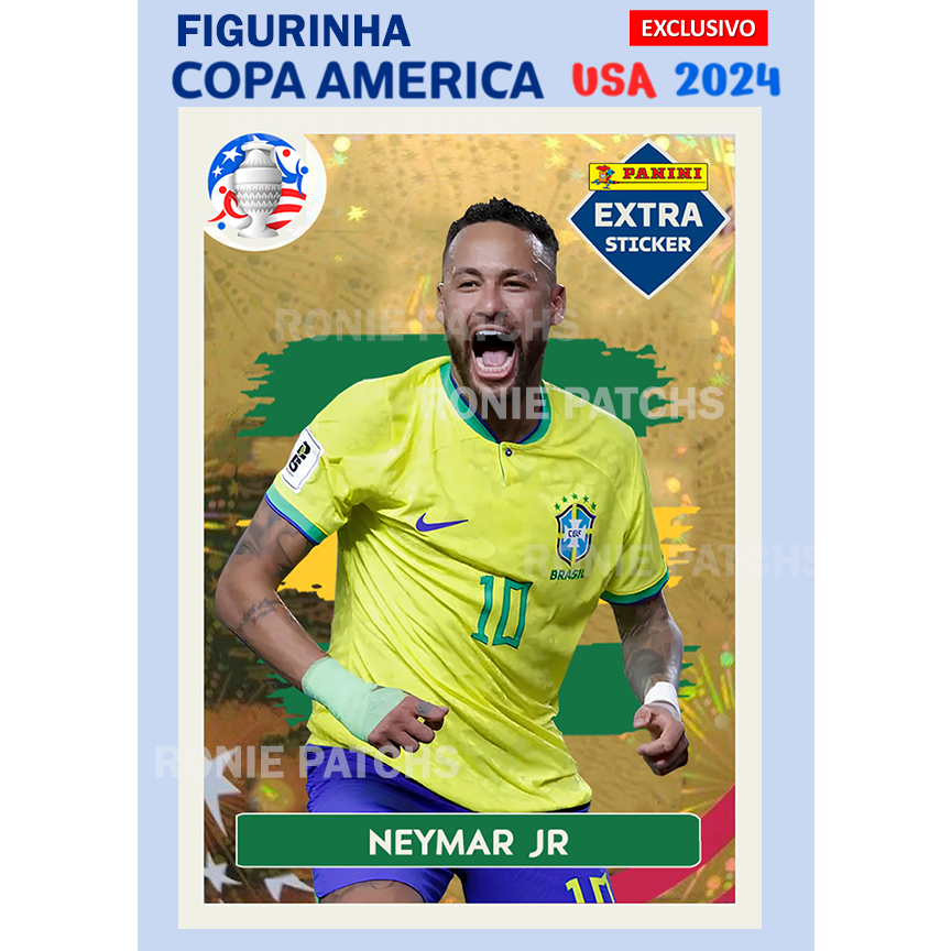 Figurinha Copa América 2024 Legend Ouro NEYMAR JR - EXCLUSIVA | Shopee ...