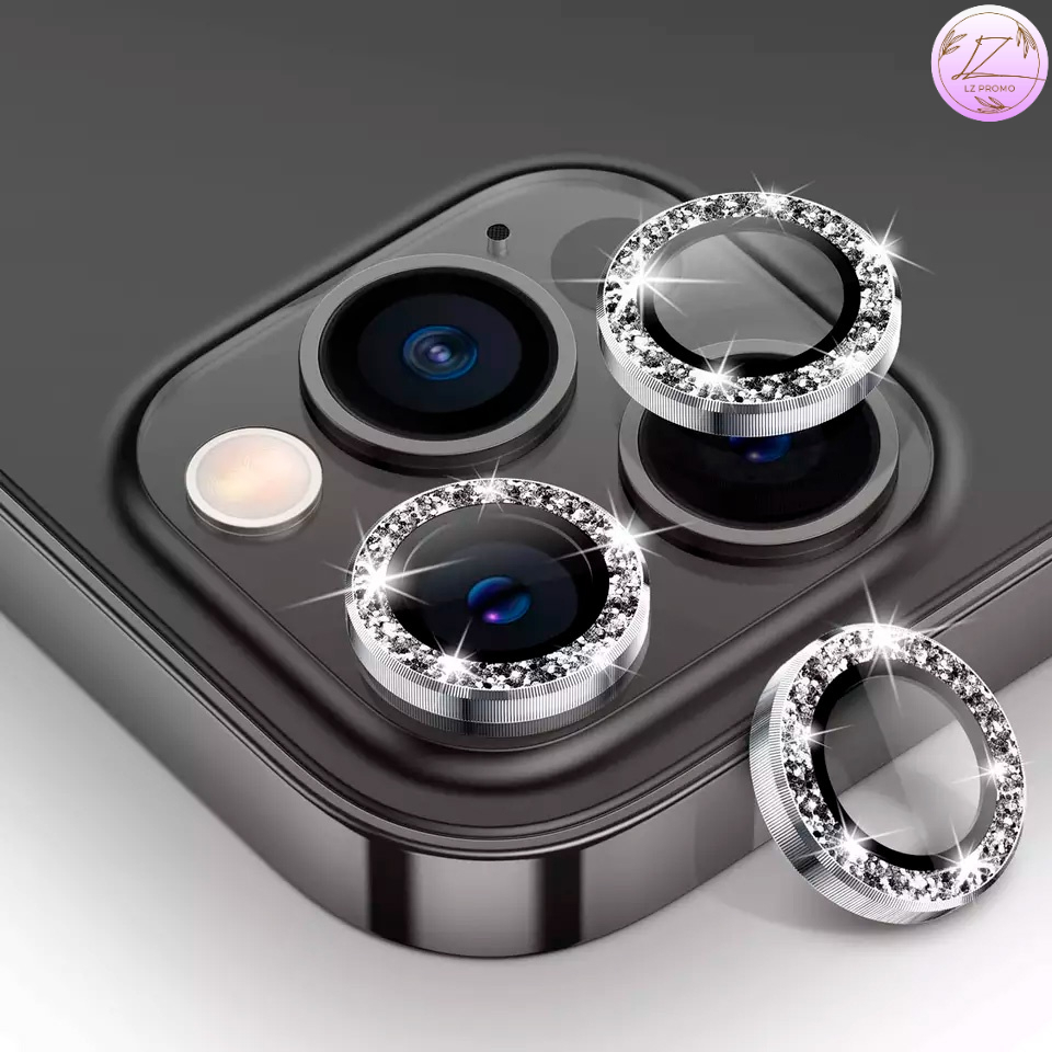Kit Lente Película De Câmera Diamante Para Iphone 11 12 13 14 15 Pro Max | Shopee Brasil