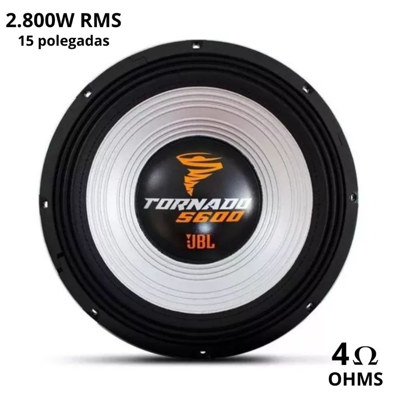 Alto falante 15 polegadas Tornado 5600 JBL 2.800W RMS 4 ohms | Shopee Brasil