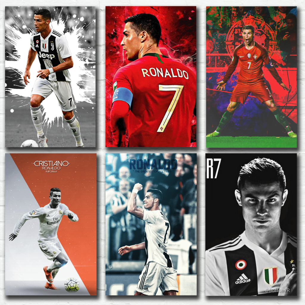 Quadro do Cristiano Ronaldo Personalizado Linha Premium | Shopee Brasil