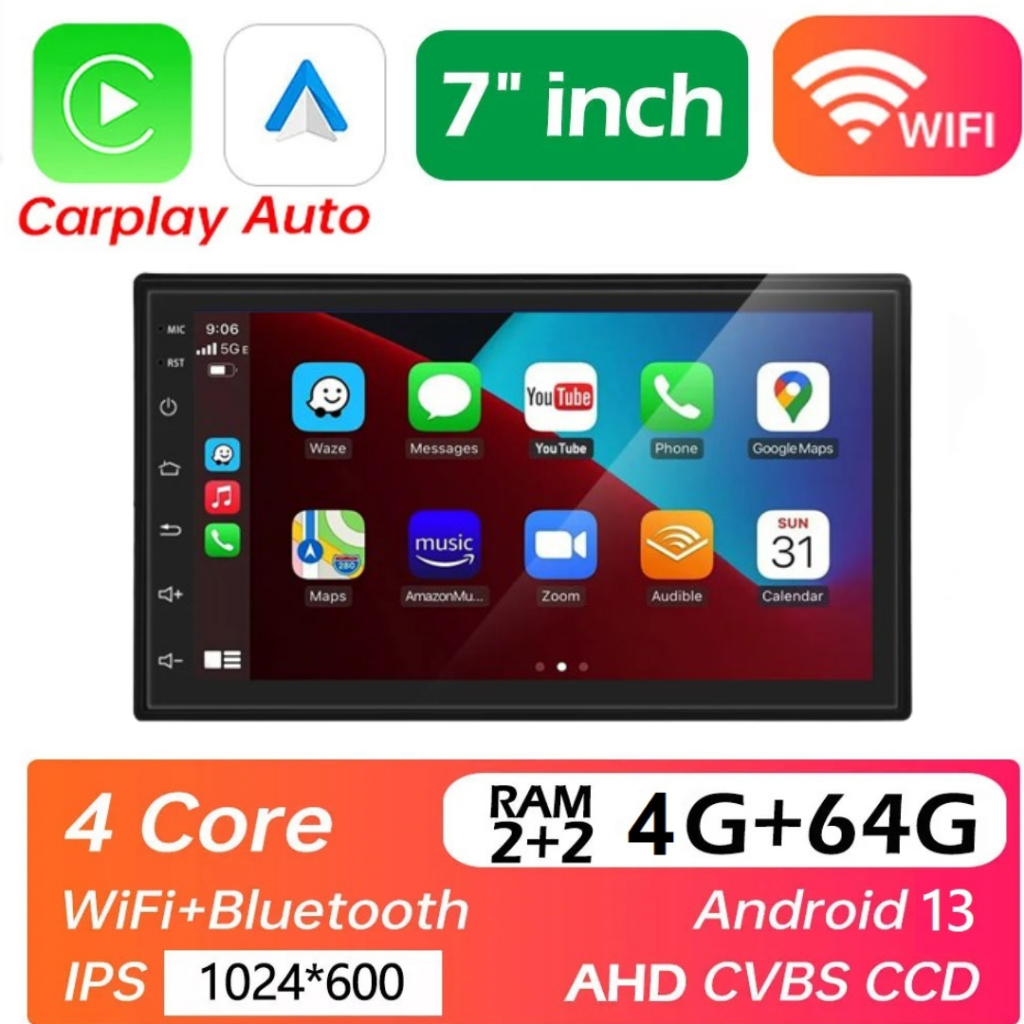 Central multimídia android 2 Din 7 pol Wifi Gps | Shopee Brasil