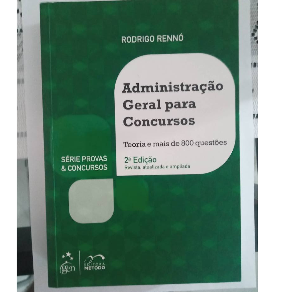 Administração geral para concursos - rodrigo renno | Shopee Brasil