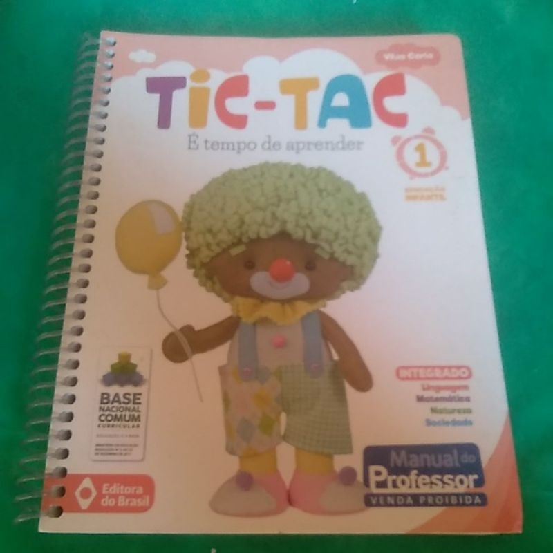 Livro do professor, TIC-TAC INTEGRADO ED INF 1, BNCC. | Shopee Brasil